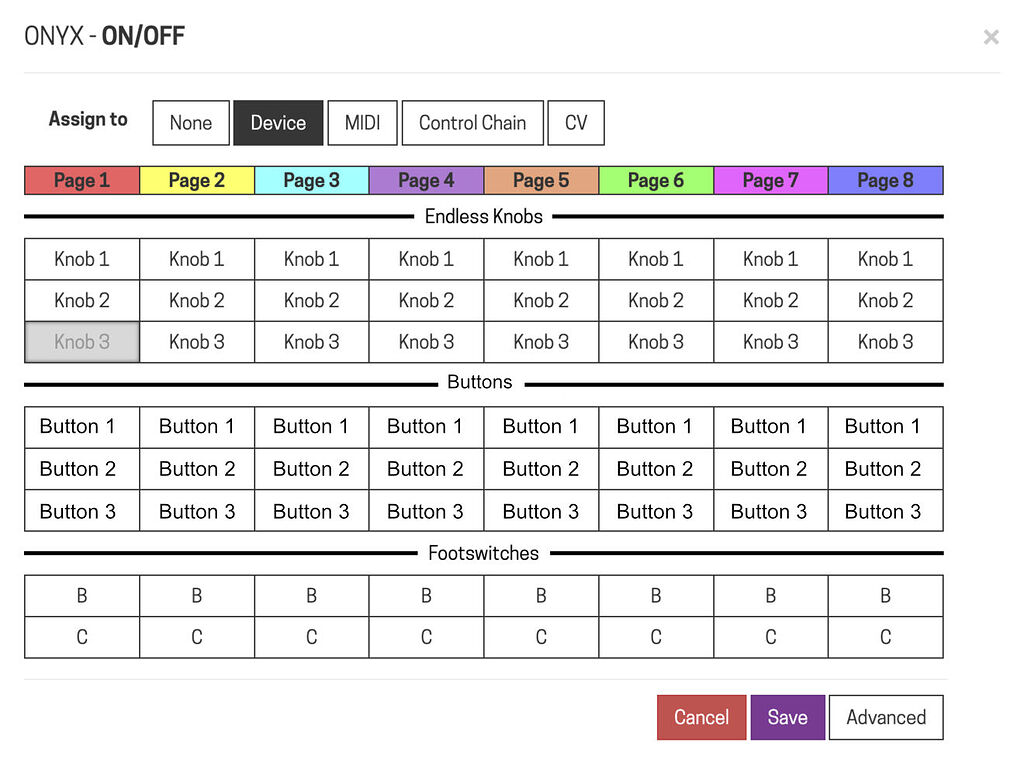 Option to use buttons as controls and not for sub pages - Feature Requests - MOD Audio Forum