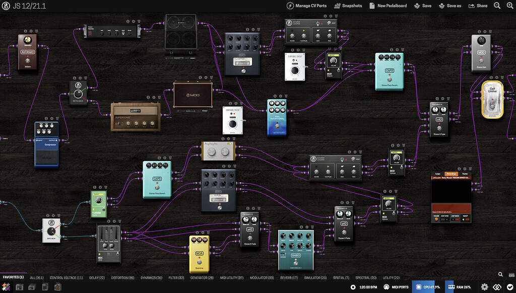 MOD Dwarf progressive CPU buildup to 100% - Using MOD devices - MOD Audio Forum