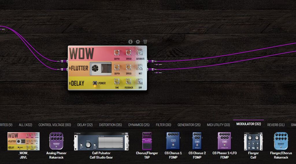 WOW - wow & flutter - Plugin Proposals - MOD Audio Forum